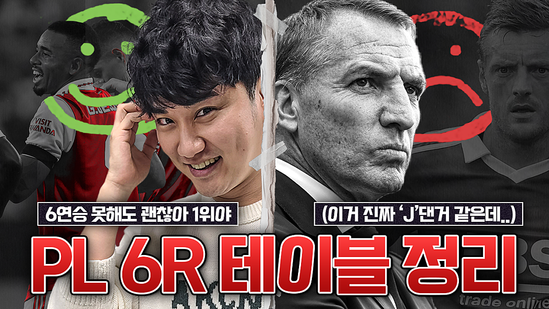 [주간EPL] 6R까지 결산, GOOD 팀과 BAD 팀은?? 맨유는 이제 GOOD - 네이버 TV