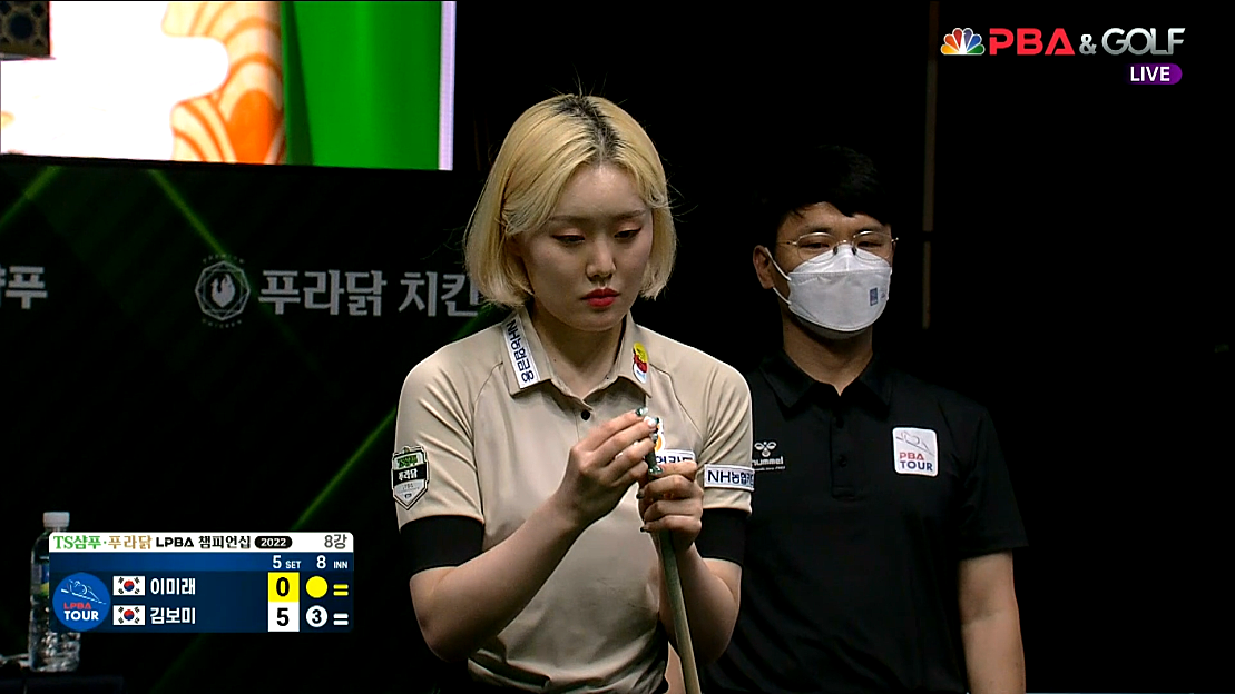 4연속 득점으로 분위기를 완전히 타며 앞서나가는 김보미[TS샴푸·푸라닭 LPBA 챔피언십 2022] - 네이버 TV