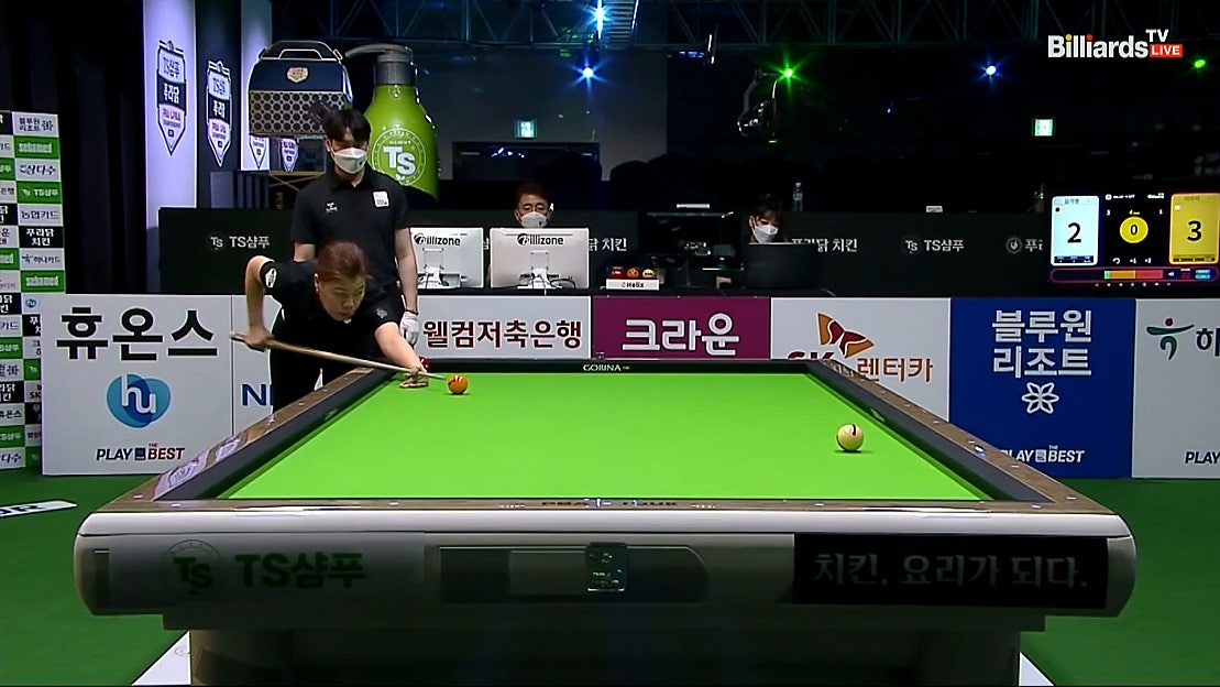 3연속득점하며 4세트 김가영을 압박하는 이마리[TS샴푸-푸라닭 LPBA 챔피언십 2022] - 네이버 TV