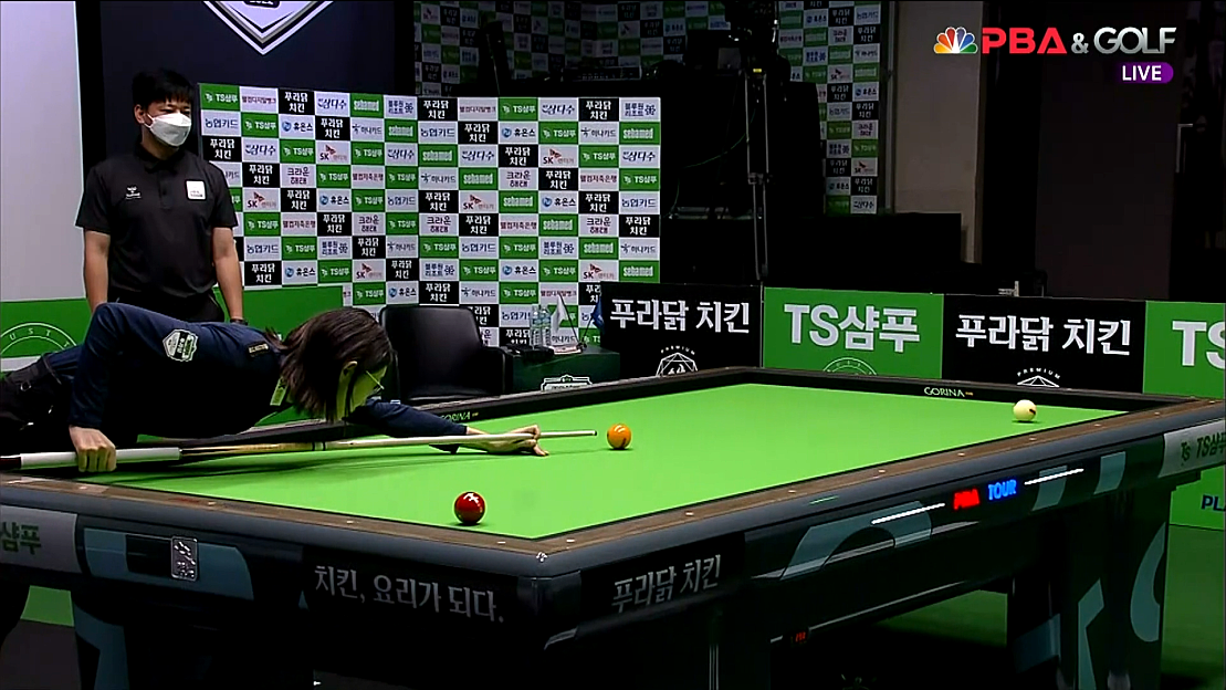 4연속 득점으로 턱밑까지 추격하며 역전의 발판 마련하는 히다[TS샴푸·푸라닭 LPBA 챔피언십 2022] - 네이버 TV