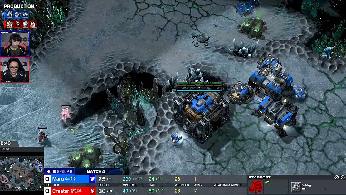 10강 B조 1주차 4경기 조성주 vs 장현우 / 2022 GSL 시즌3 - 네이버 TV