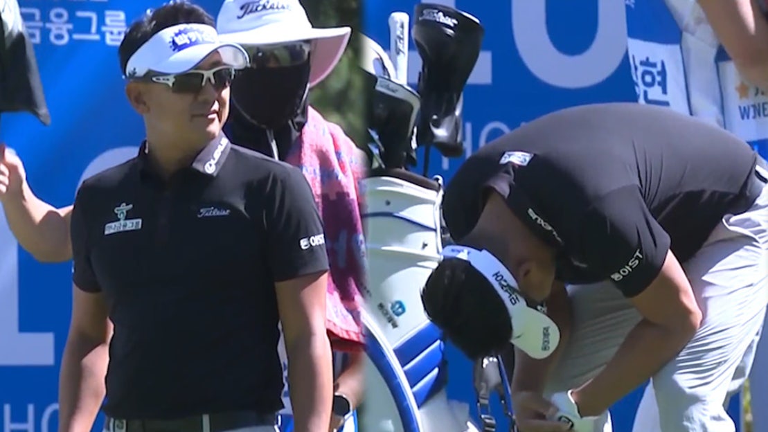 "김한별 멋있다(?)" 갤러리의 귀여운 실수에 웃음보 터진 박상현 [DGB금융 3R] - 네이버 TV