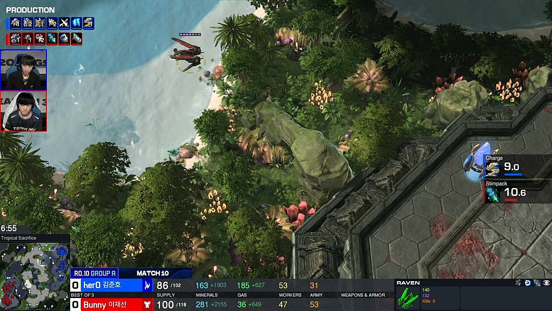 10강 A조 2주차 5경기 김준호 vs 이재선 / 2022 GSL 시즌3 - 네이버 TV