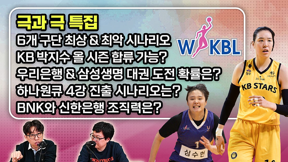 [WKBL 루머&팩트] 극과 극 특집/ 6개 구단 최상 & 최악 시나리오/ KB 박지수 올 시즌 합류 가능? - 네이버 TV