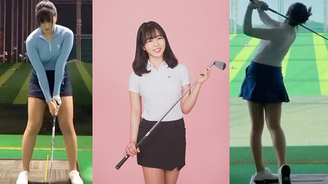 KLPGA 프로 김채경 드라이버 스윙 - 네이버 TV