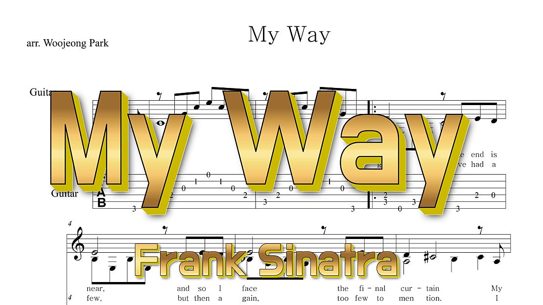 [Guitar Tab 기타 타브 악보] My Way Frank Sinatra 마이 웨이 프랭크 시나트라 - 네이버 TV