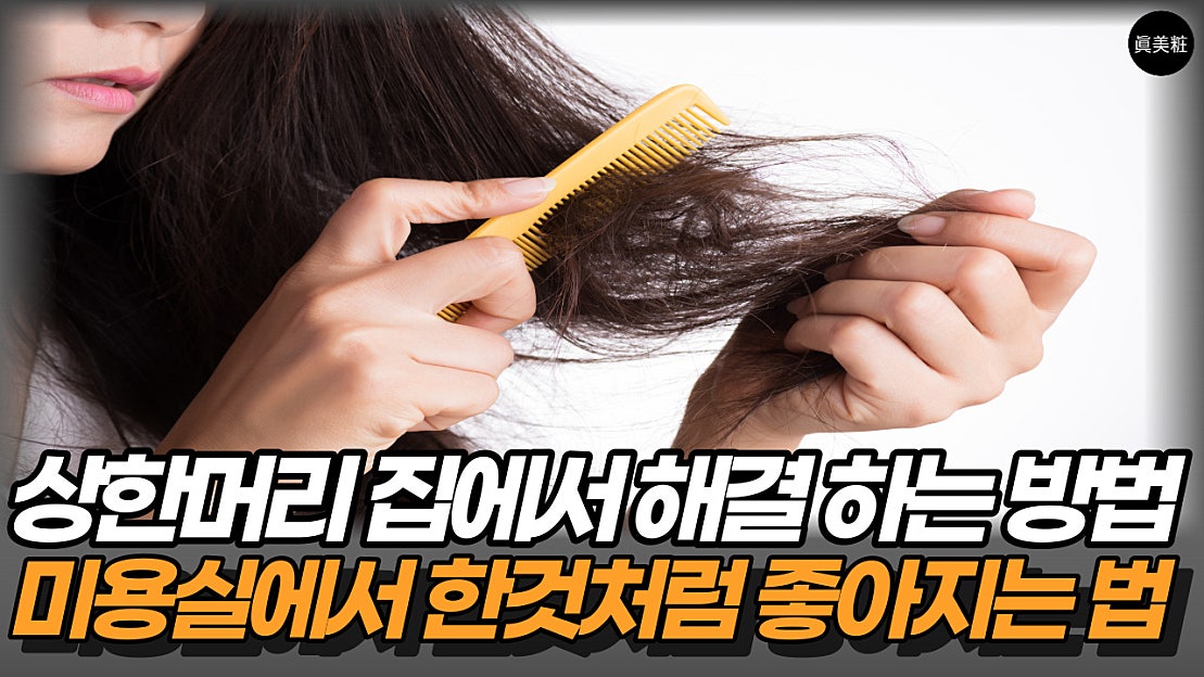 부시시하고 상한머리 미용실에서 한것처럼 머릿결 좋아지는 방법 트리트먼트 사용법 네이버 Tv