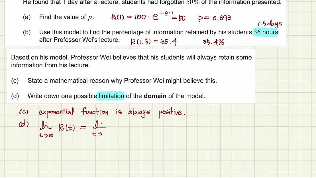 [IB MATH AI HL PASTPAPER] (2021 MAY TZ1 P1) - 네이버 TV