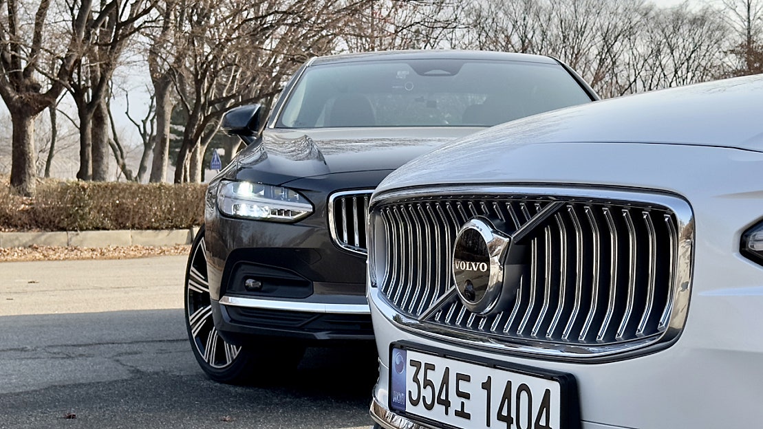 비교 시승기, 볼보 플래그십 세단 S90 B6 AWD VS 볼보 S90 T8 리차지 하이브리드 - 네이버 TV