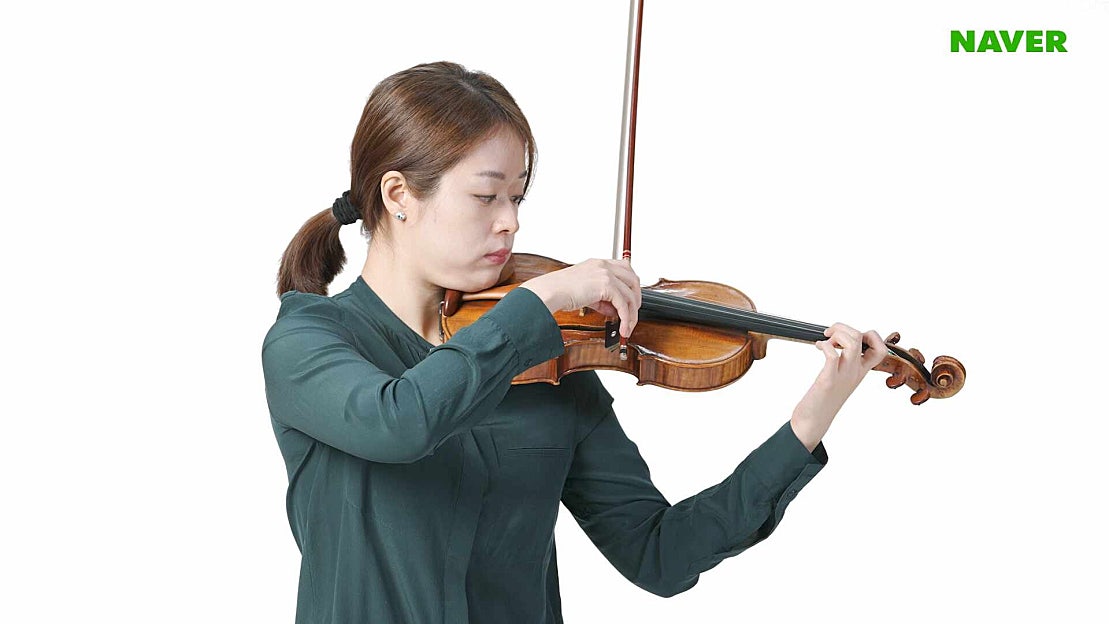 바이올린(Violin) 내림활(down bow), 올림활(up bow), 슬러(slur) 운궁법 - 네이버 TV