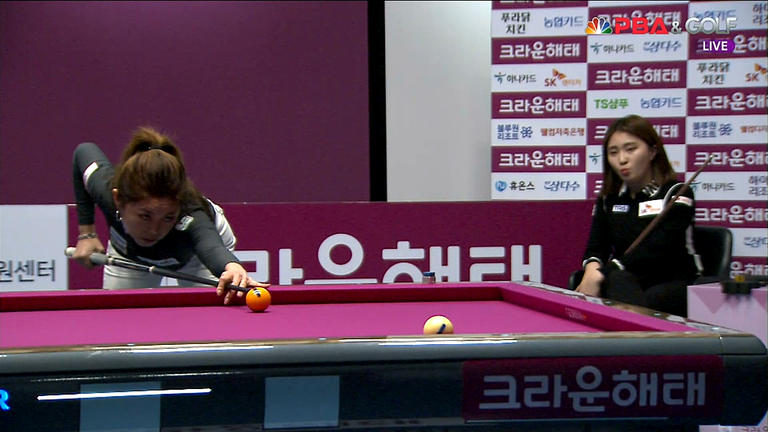 4연속 득점으로 마무리하며 승부를 원점으로 만드는 김가영[크라운해태 LPBA 챔피언십 2023] - 네이버 TV