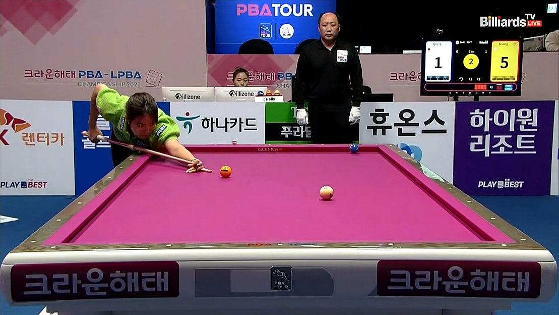 [준결승]스롱 vs 이마리 2세트 HL[크라운해태 LPBA 챔피언십 2023] - 네이버 TV