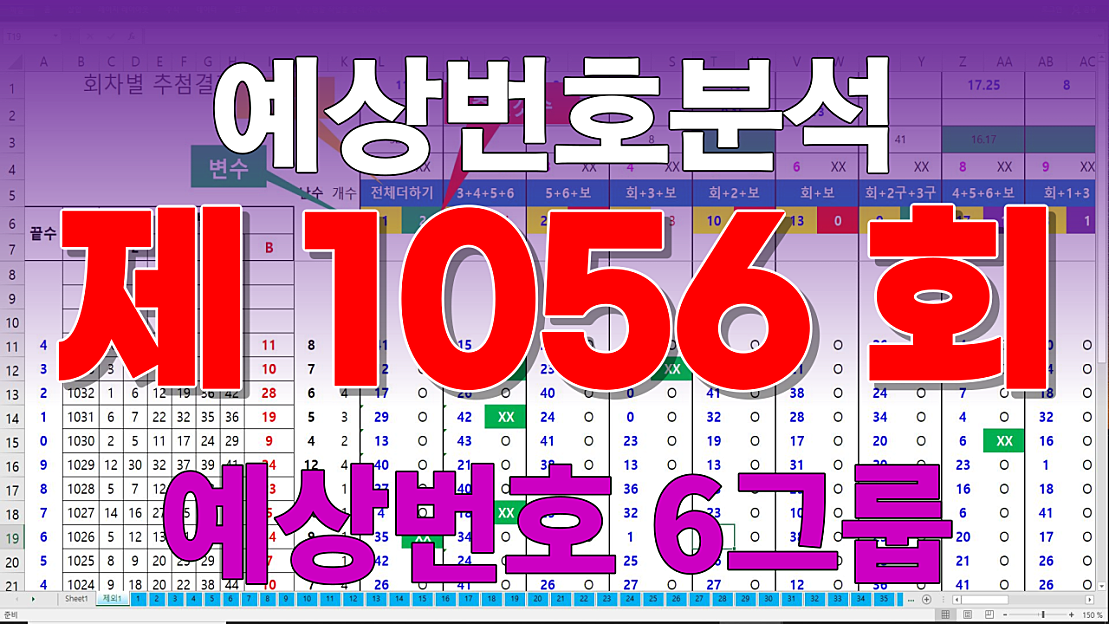 제1056회 로또분석2, 예상번호 6그룹 분석, 해외번호 분석 - 네이버 TV