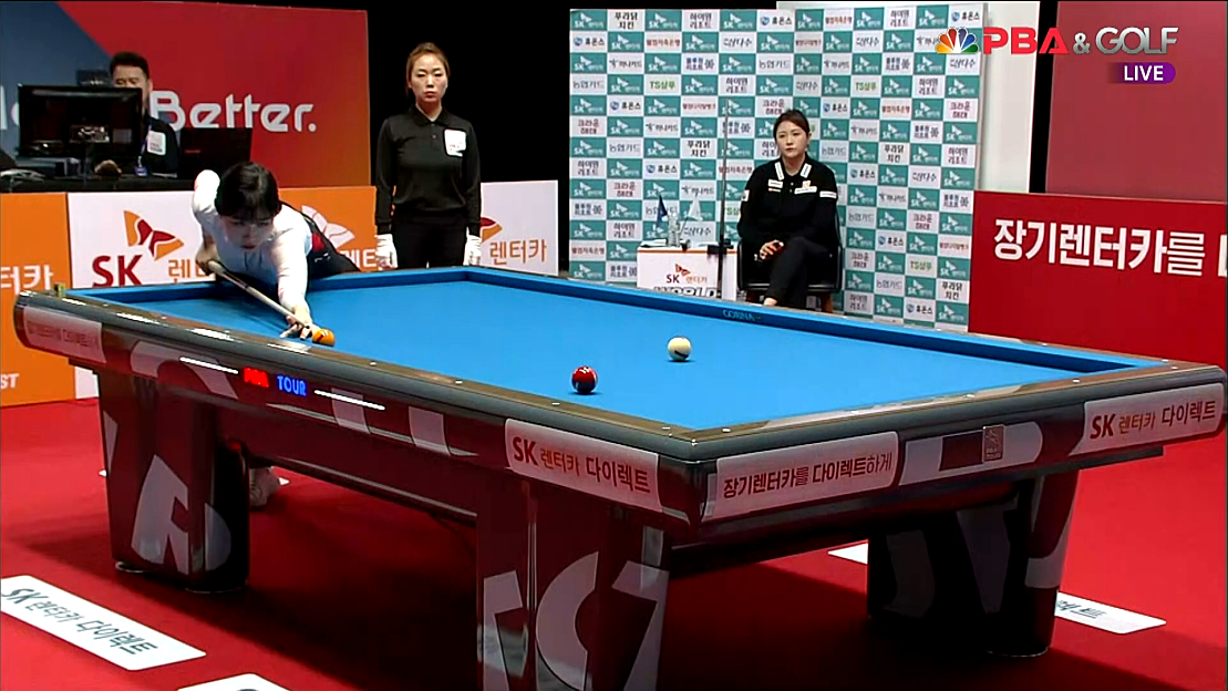 김민아 vs 전애린 32강 2세트 HL[SK렌터카 LPBA 월드챔피언십 2023] - 네이버 TV