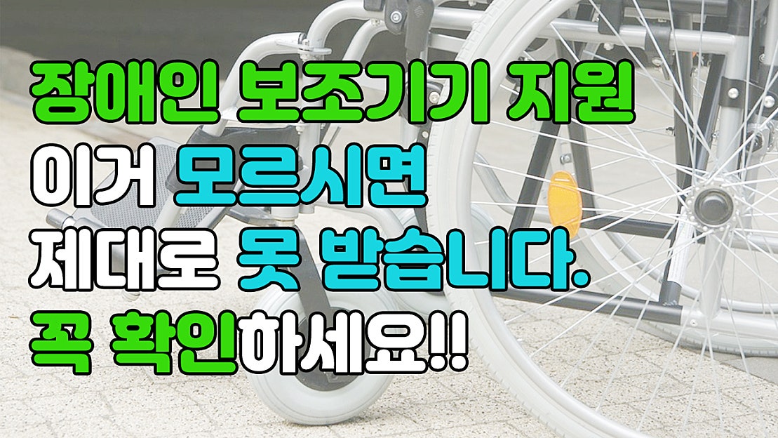 장애인전동스쿠터수동휠체어이동식전동리프트 등 보장구 정부지원금으로 구매 안내 네이버 Tv
