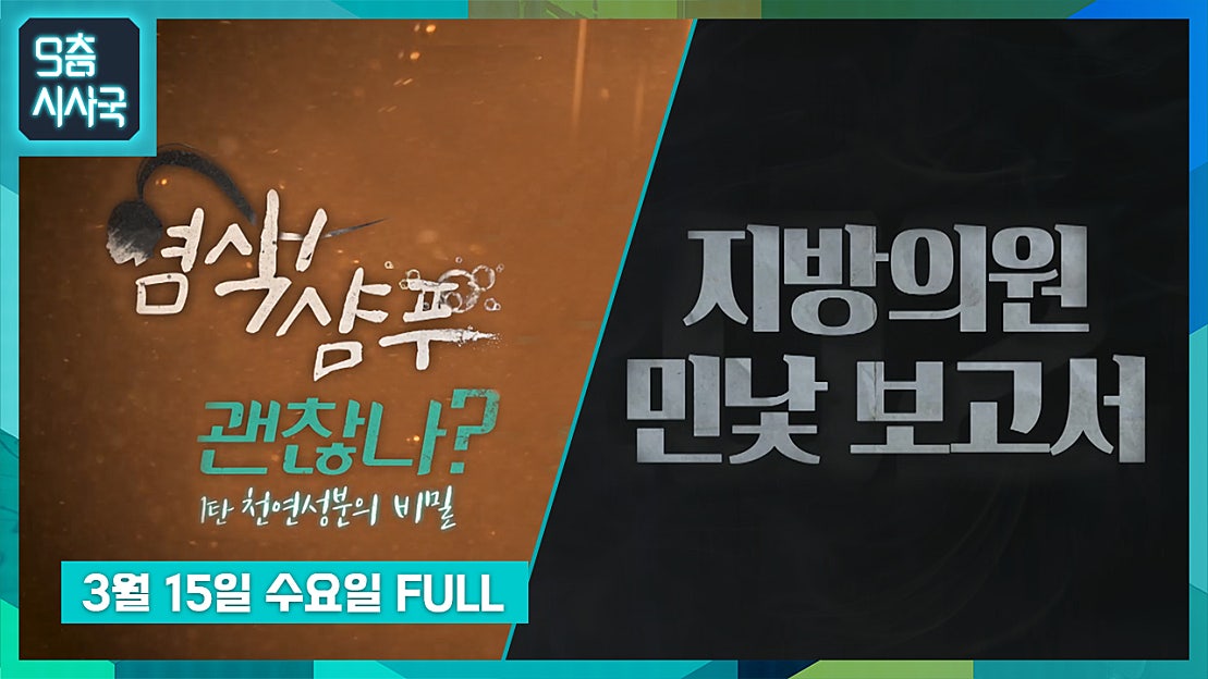 염색샴푸 괜찮나? 1탄_천연성분의 비밀, 지방의원 민낯 보고서 | KBS 230315 방송 - 네이버 TV