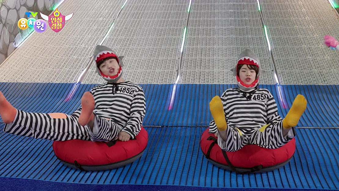 [삐뽀삐뽀 안전경찰] 튜브 미끄럼틀은 똑바로 앉아서 타요! | KBS 230418 방송 - 네이버 TV