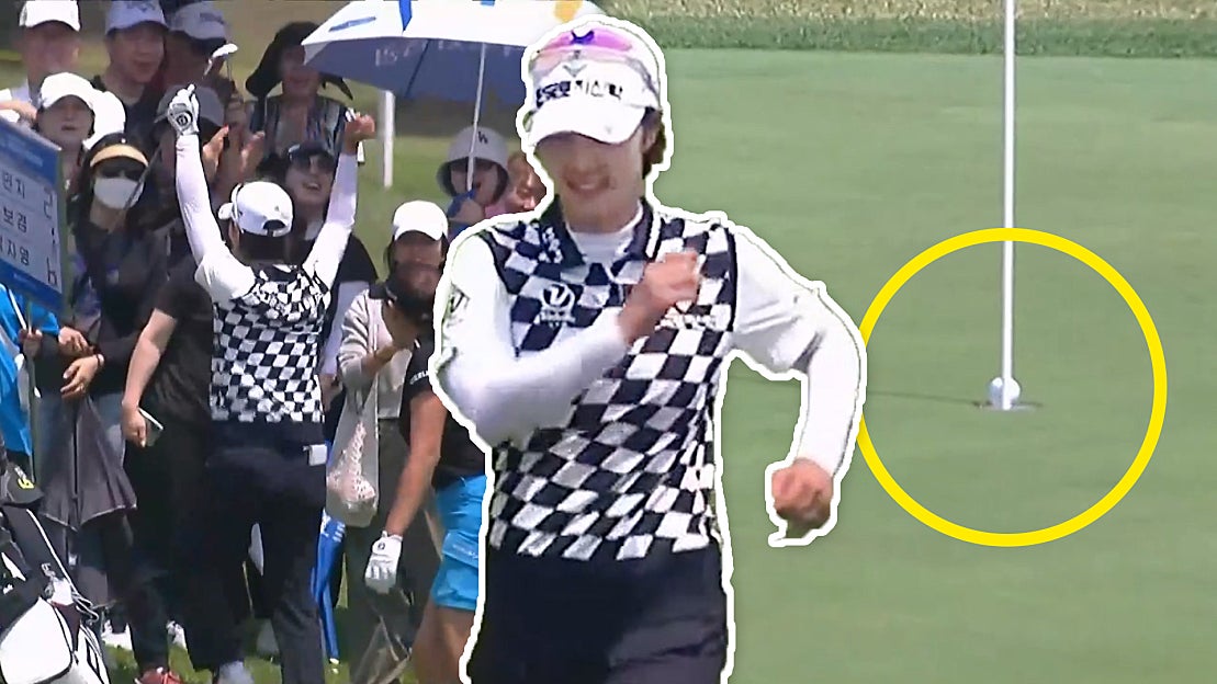 '홀인원 큰절' 박지영, 춤을 부르는 환상적인 홀인원! [NH투자증권 2R] - 네이버 TV