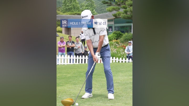 [제66회 KPGA 선수권대회 with A-ONE CC] 1라운드 박남신 티샷 - 네이버 TV