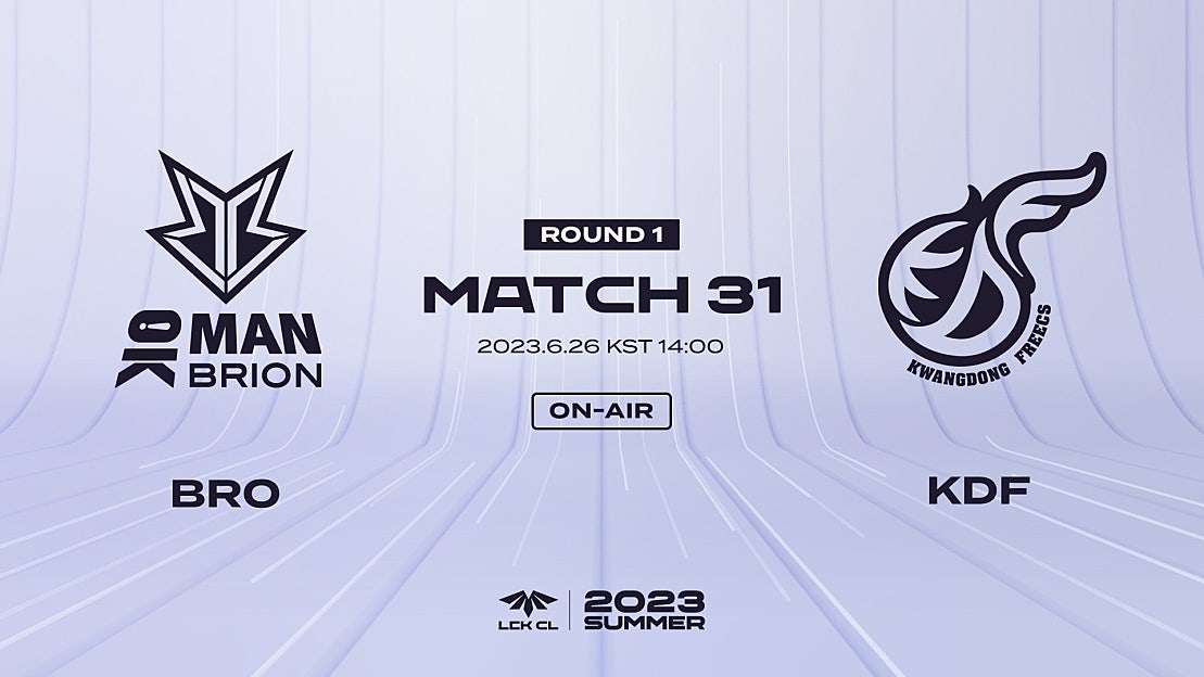 BRO vs KDF Match31 | 06.26 | 2023 LCK CL 서머 스플릿 - 네이버 TV