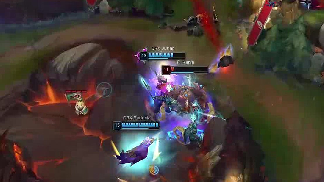 서폿을 교환했지만 1킬 더 내주는 T1 - 네이버 TV