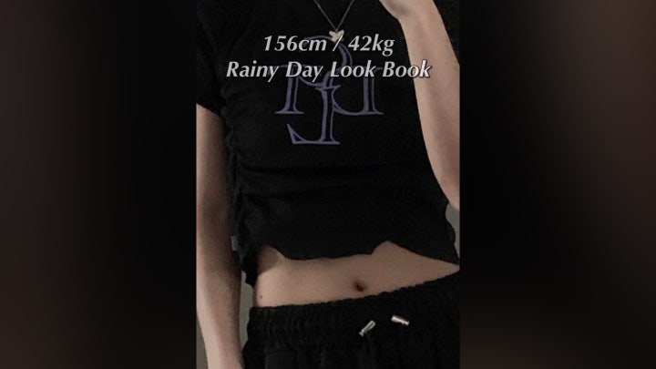 156cm / 42kg Rainy Day Look Book - 네이버 TV