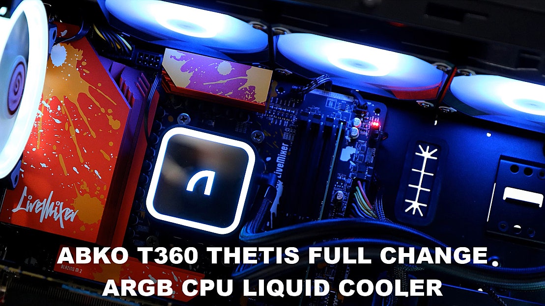 ABKO 앱코 T360 테티스 풀체인지 ARGB CPU 수랭쿨러 7800X3D 온도 테스트 - 네이버 TV