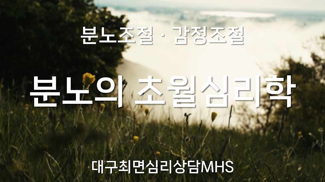 분노의 초월심리학분노조절 · 감정조절 대구최면심리상담 인지자각 마음치료 네이버 Tv