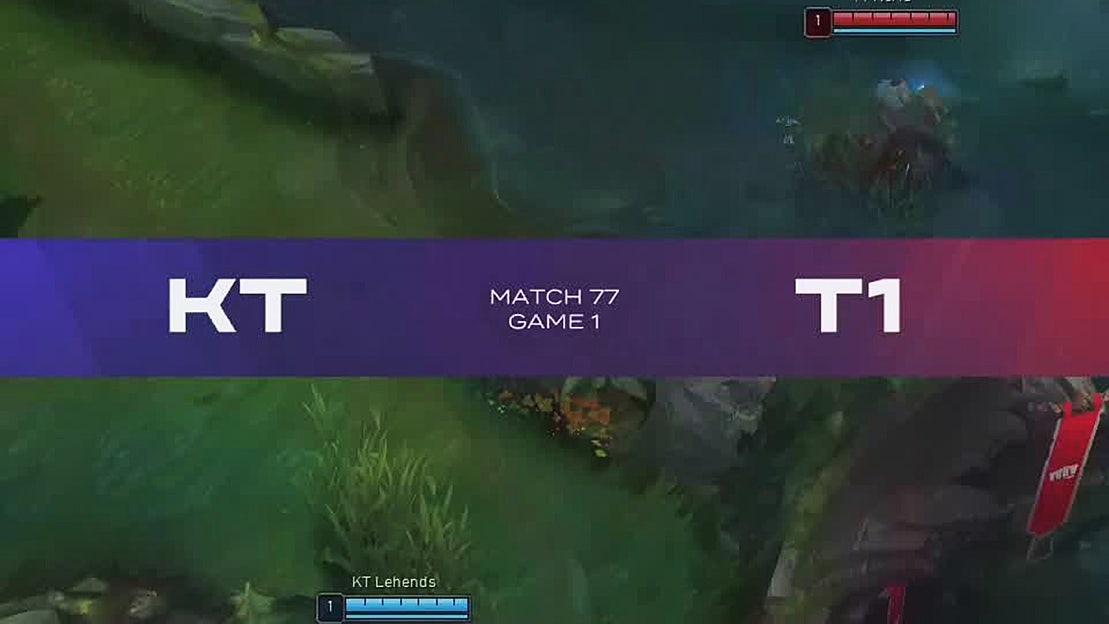 KT-T1 1세트 하이라이트 - 네이버 TV