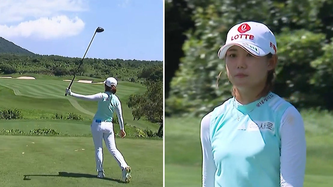 '뼈아픈 실수' 경기 후반 더블보기로 선두 내어주는 황유민 [제주삼다수 FR] - 네이버 TV