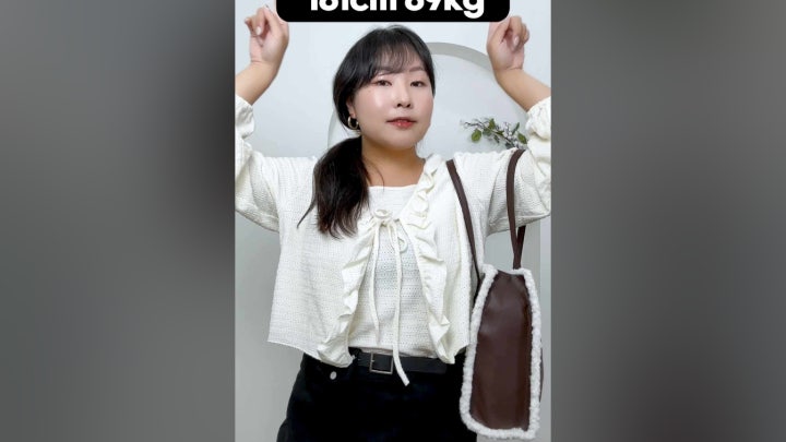 [161cm 69kg] 통통녀가 최고로 꼽는 가디건 세트 코디🍁 - 네이버 TV