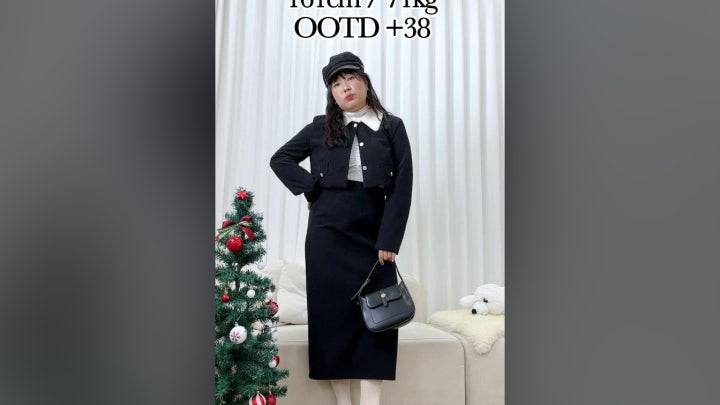 [161cm 71kg] 통통녀가 전부 반한 무채색 셋업 코디 (날씬해보임) #ootd - 네이버 TV