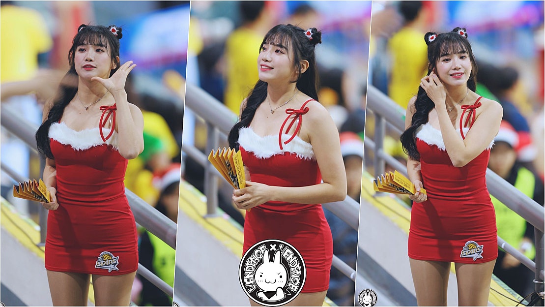 231223 치어리더 도정은 직캠 '산타 응원 리액션 모음' Do Jeongeun Fancam @KB손해보험 여자농구 B - 네이버 TV