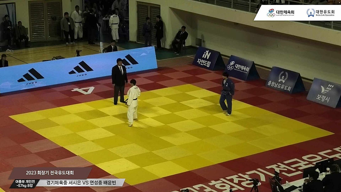 1109 여중부 개인전 -57kg 8강 경기체육중 서시은 VS 연성중 배윤빈 - 네이버 TV