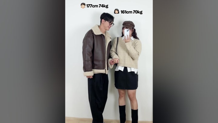 [161cm 71kg]👦🏻74kg ️ 👩🏻70kg의 겨울 커플룩 모음 #통통녀 - 네이버 TV