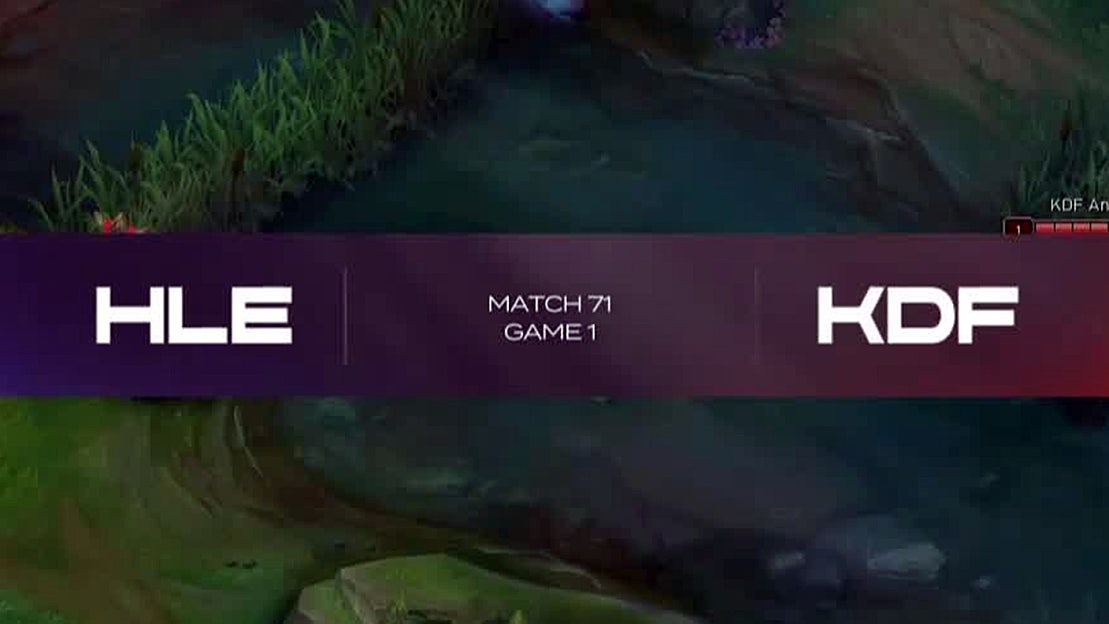 HLE-KDF 1세트 하이라이트 - 네이버 TV