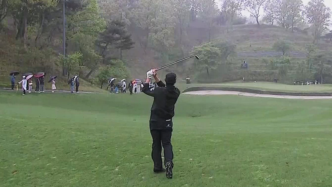 '환상적인 샷!' 공격적인 스윙을 선보인 박은신 [파운더스컵 with 한맥CC 3R] - 네이버 TV