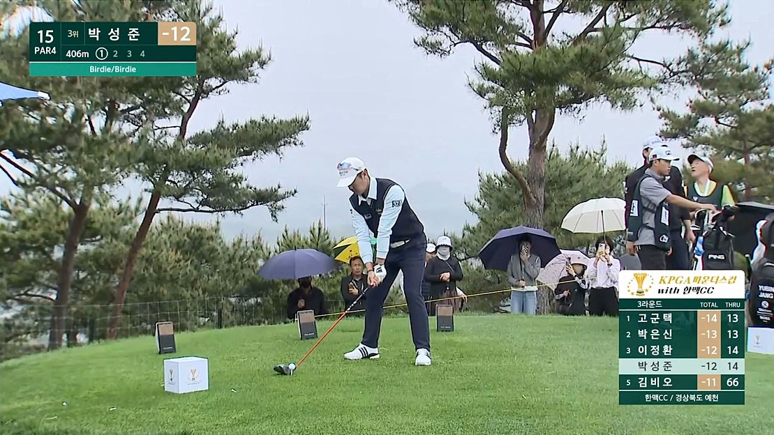 2024 파운더스컵 with 한맥CC_3R #박성준 15번홀 티샷 / 스윙데이터 - 네이버 TV