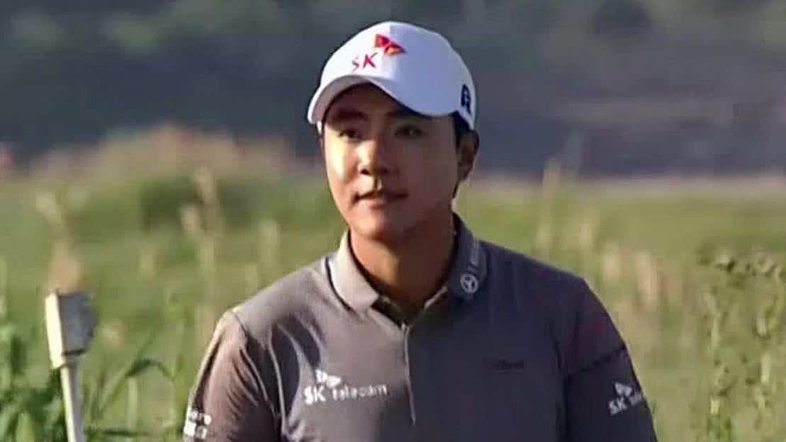 '휘청이는 선두' 17번 홀에서 보기를 기록하는 김한별 [KPGA 클래식 2R] - 네이버 TV