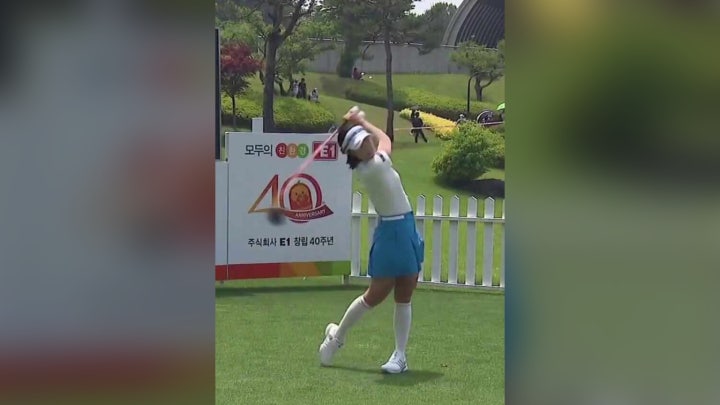 1R 1번홀 박민지 티샷 [제12회 E1 채리티 오픈] - 네이버 TV