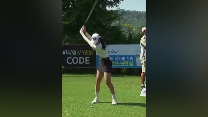 2R 14번홀 강지선 티샷 [Sh수협은행 MBN 여자오픈] - 네이버 TV