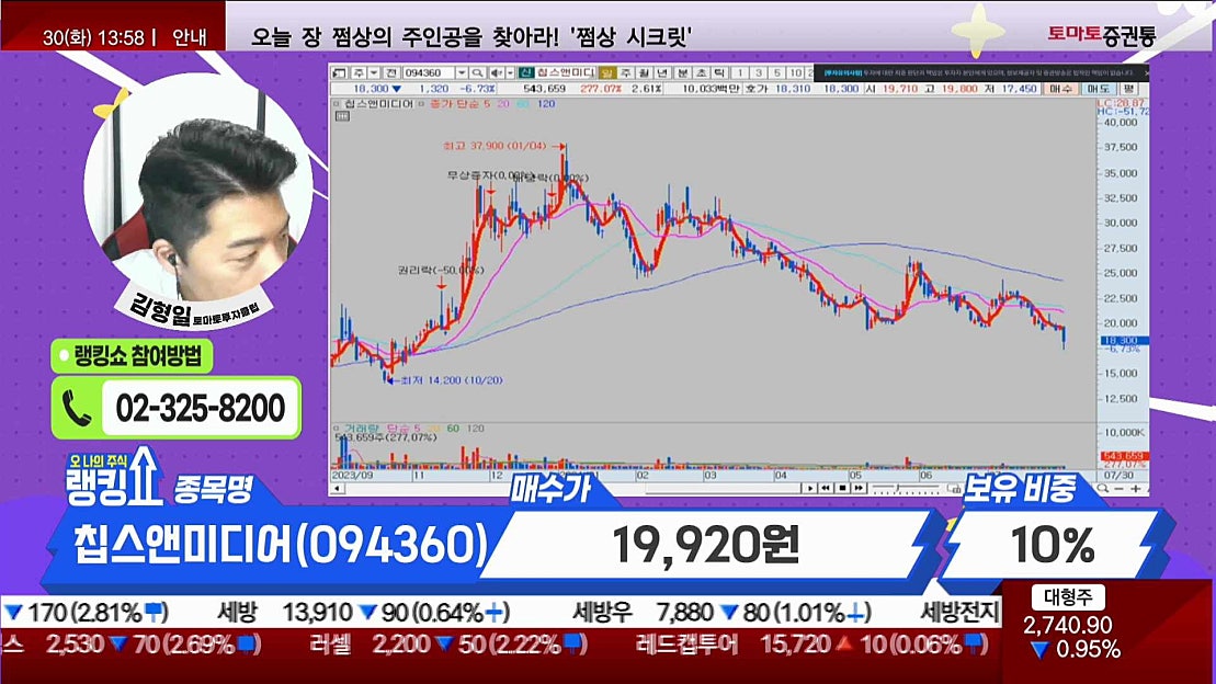 [2024.07.30] 칩스앤미디어(094360) - 네이버 TV