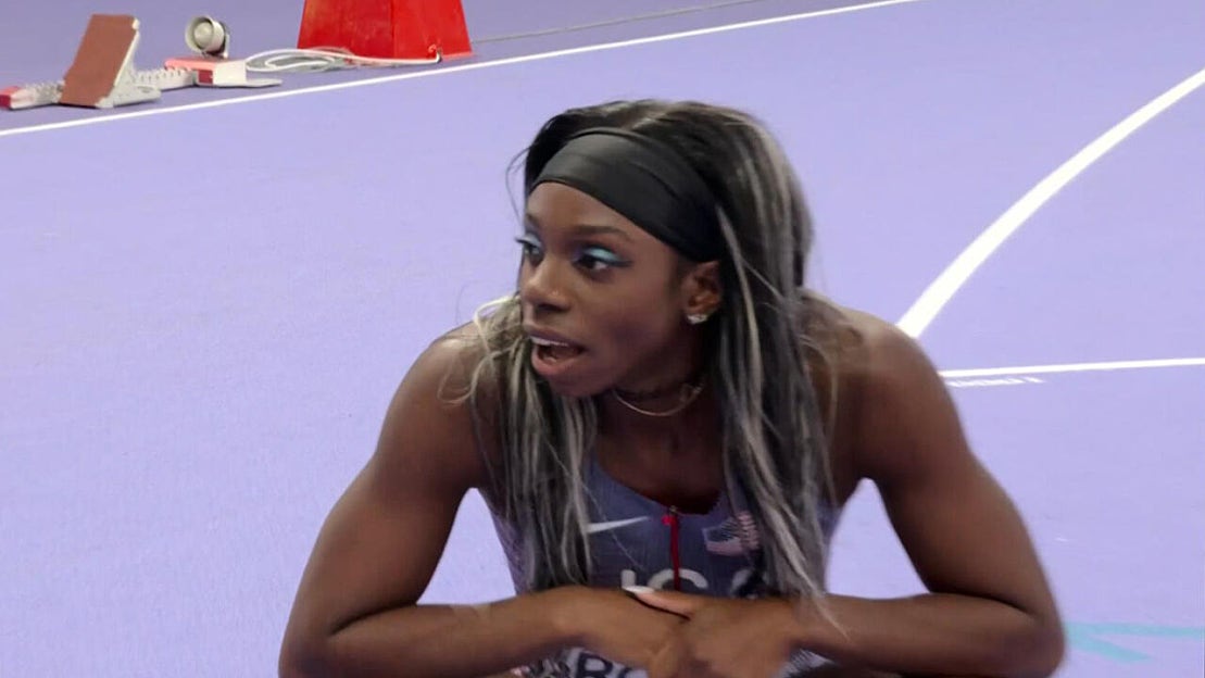 [SBS] 막판 가속력! 1위를 차지하는 브라운의 결승 진출 [여자 200m 준결승] - 네이버 TV