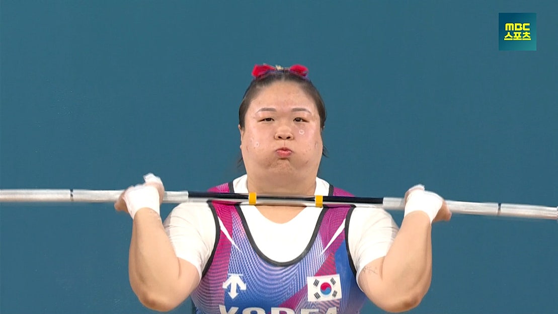 [MBC] 김수현 용상 140kg 성공! 현재 1위! [파리올림픽 역도 여자 81kg 결승] - 네이버 TV
