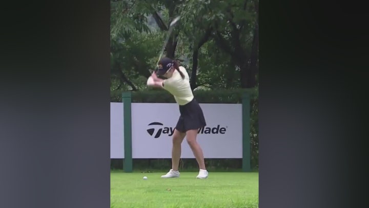 3R 7번홀 안송이 티샷 [한화 클래식 2024] - 네이버 TV