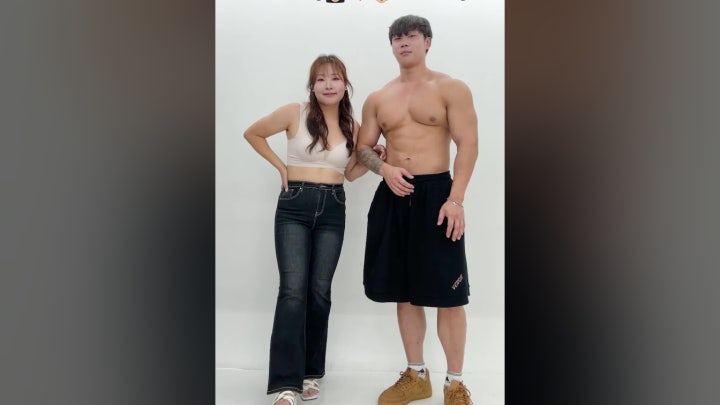 64kg ️ 103kg 커플룩 #통통녀 #챌린지 - 네이버 TV