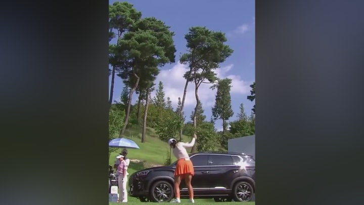 2R 16번홀 고지우 티샷 [제13회 KG 레이디스 오픈] - 네이버 TV