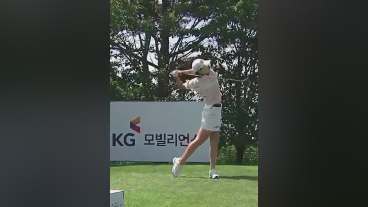 2R 파4 7번홀 방신실 연속샷 [제13회 KG 레이디스 오픈] - 네이버 TV