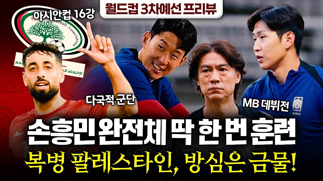 프리뷰 매진 실패 팔레스타인전 손흥민 이강인 김민재 다 모였지만 쉽게 봐선 안되는 이유 월드컵 최종예선