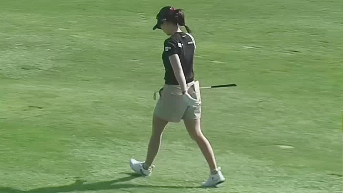 '아깝다 이글!' 원바운드로 들어갈 뻔한 유효주의 아이언 샷 [KB금융 스타챔피언십 1R] - 네이버 TV